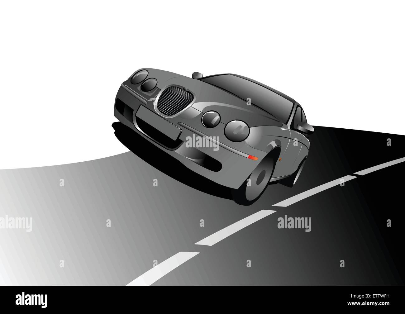 Gray expensive car Stock Vector Images - Alamy