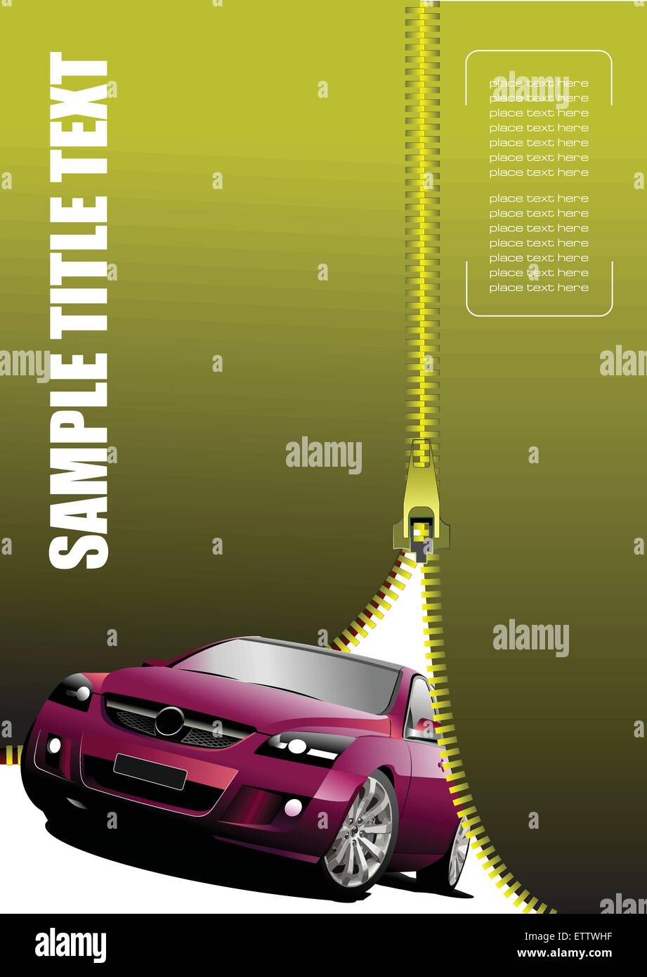 Cover for brochure with open zipper image Stock Vector Image & Art - Alamy