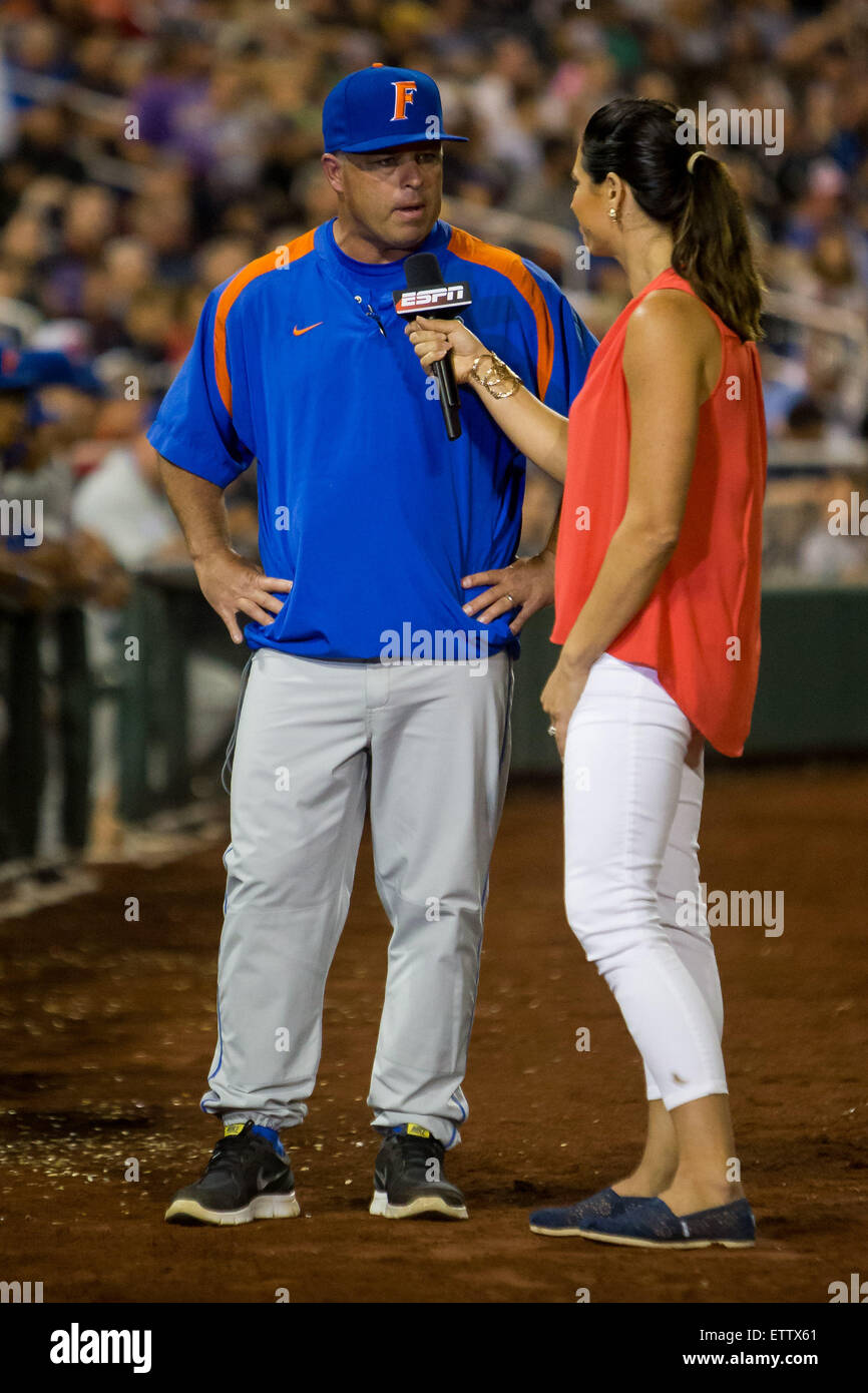 Omaha, NE, USA. 15th June, 2015. Florida head coach Kevin OSullivan ...
