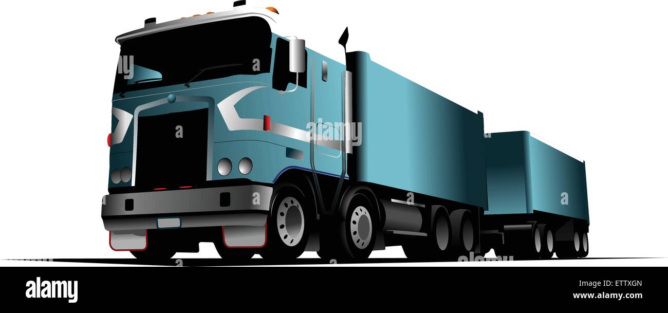 Vector illustration of truck Stock Vector Image & Art - Alamy