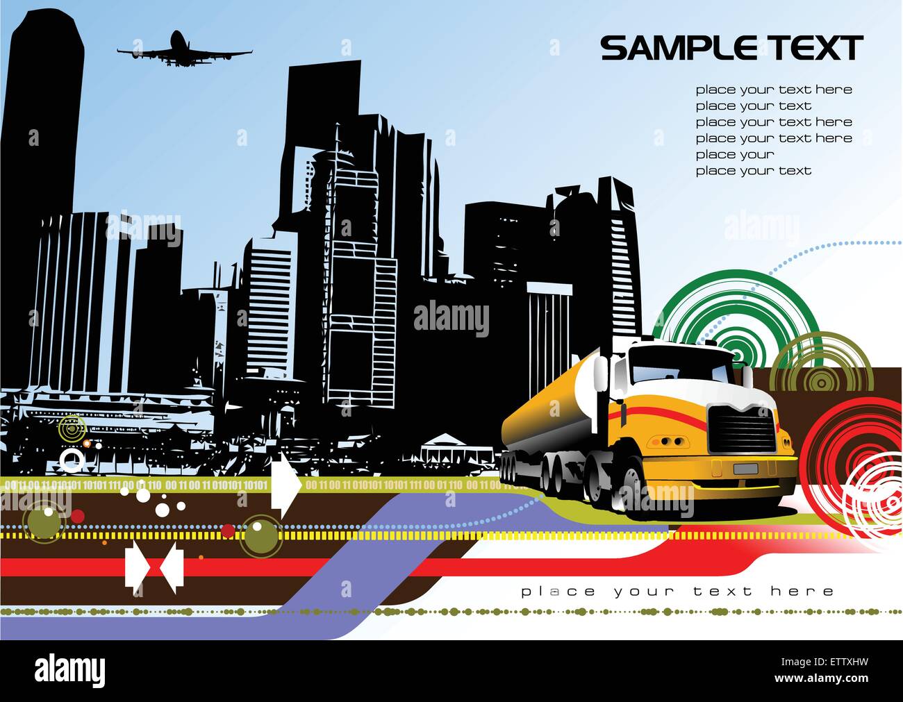 Abstract urban hi-tech background. Vector Stock Vector Image & Art - Alamy