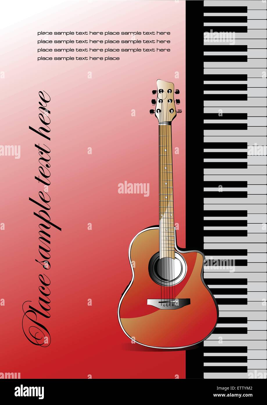 Guitar book music Stock Vector Images - Alamy