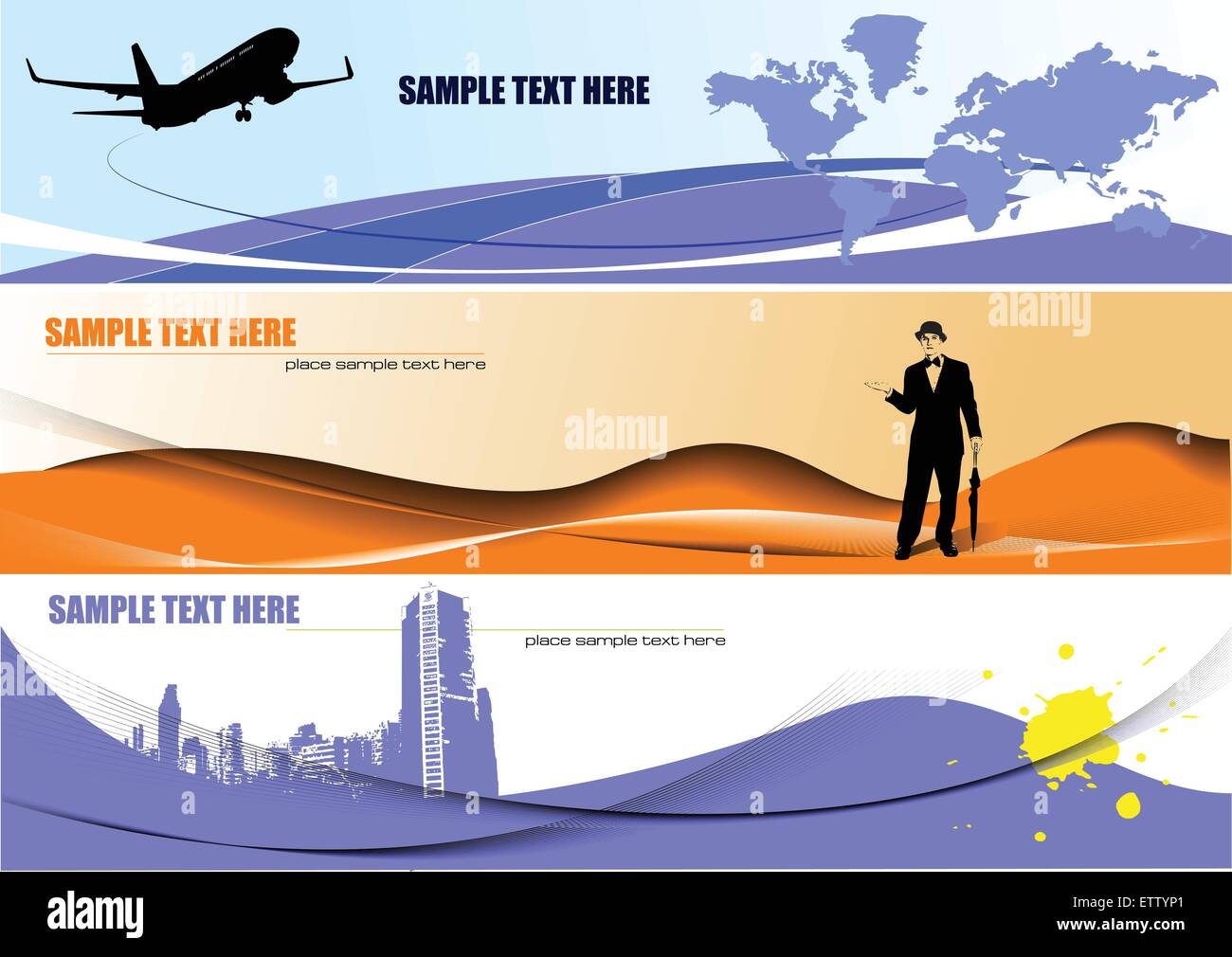 Three corporate banners. Vector illustration Stock Vector Image & Art ...