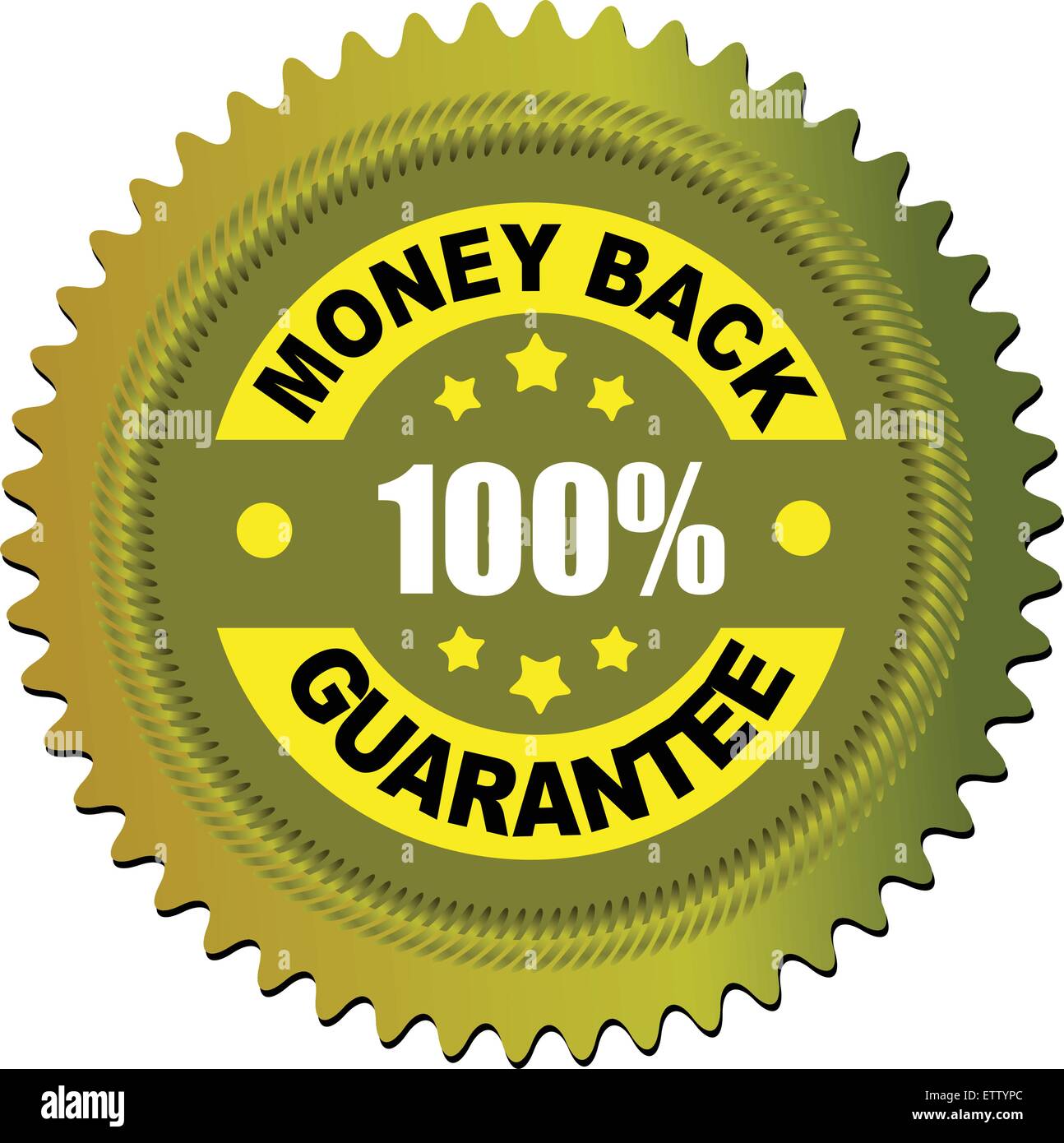 Label money back guarantee. Vector illustration Stock Vector Image ...