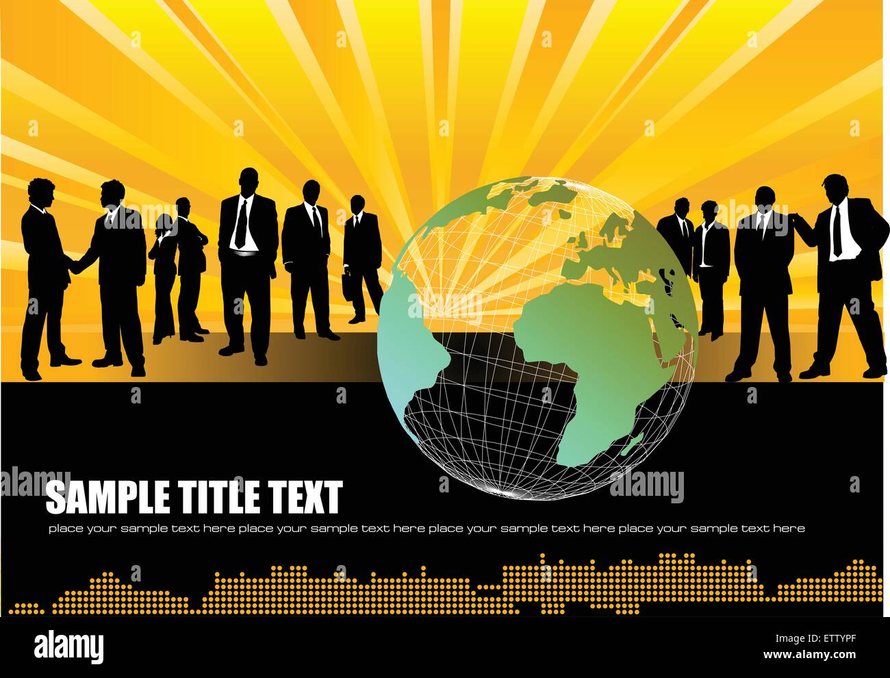 World business background with Earth image. Vector Stock Vector Image ...