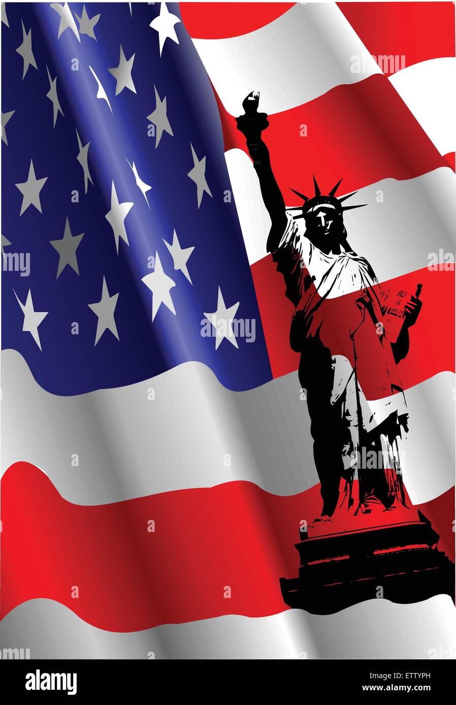 4th July – Independence day of United States of America. Vector ...