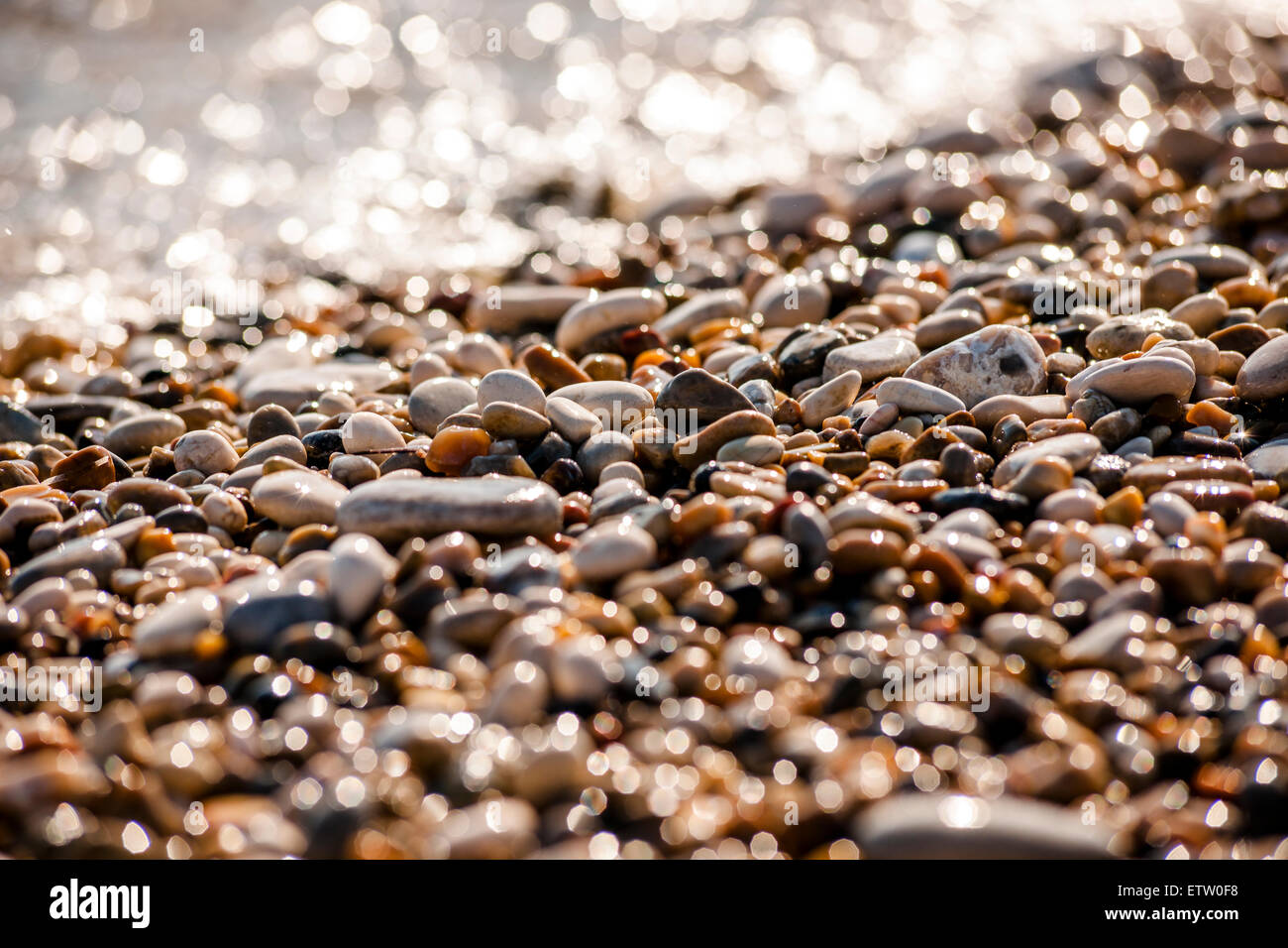 Greece, Corfu, pebble beach Stock Photo - Alamy