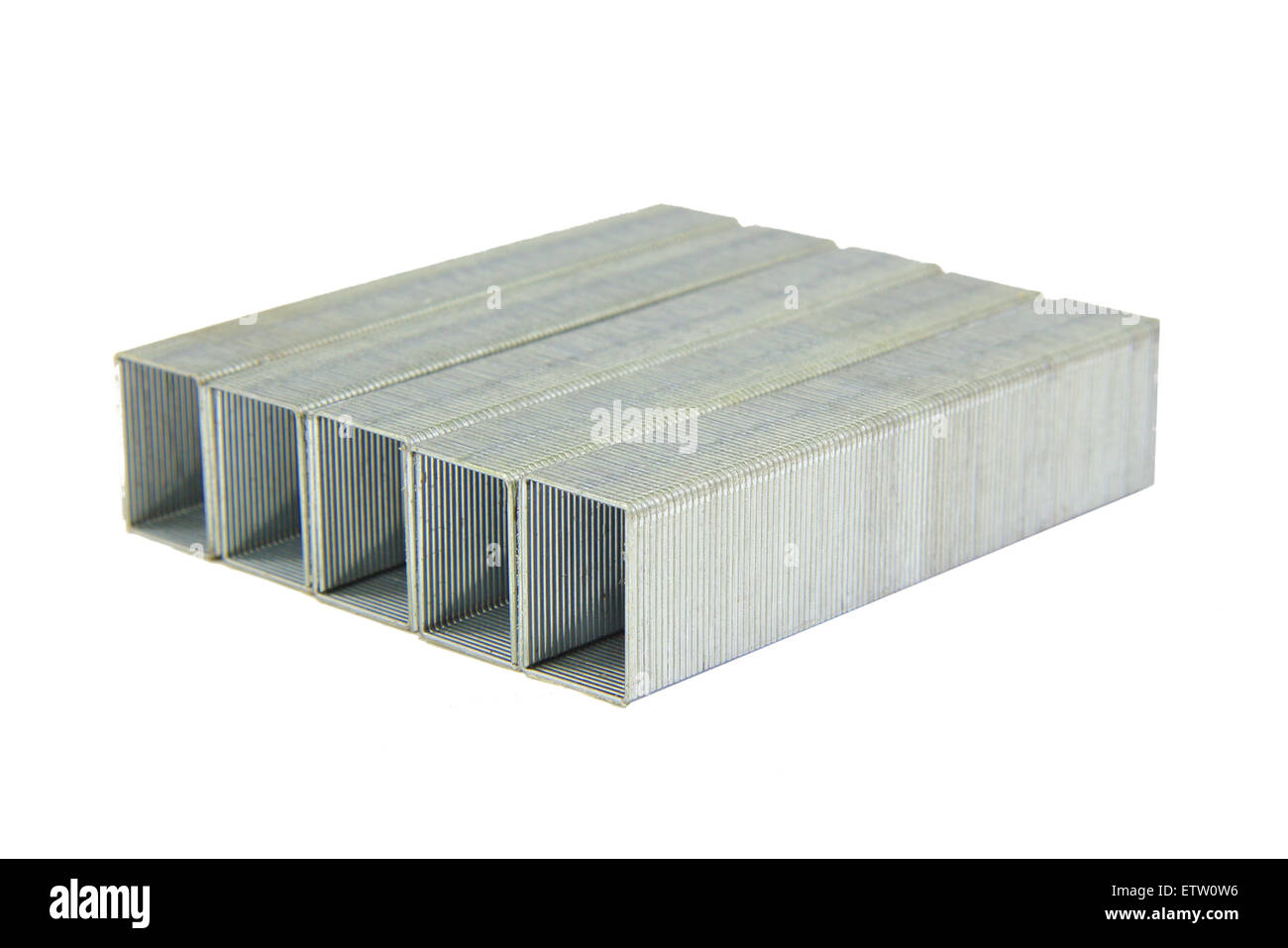 Staples wires isolated on a white background Stock Photo - Alamy