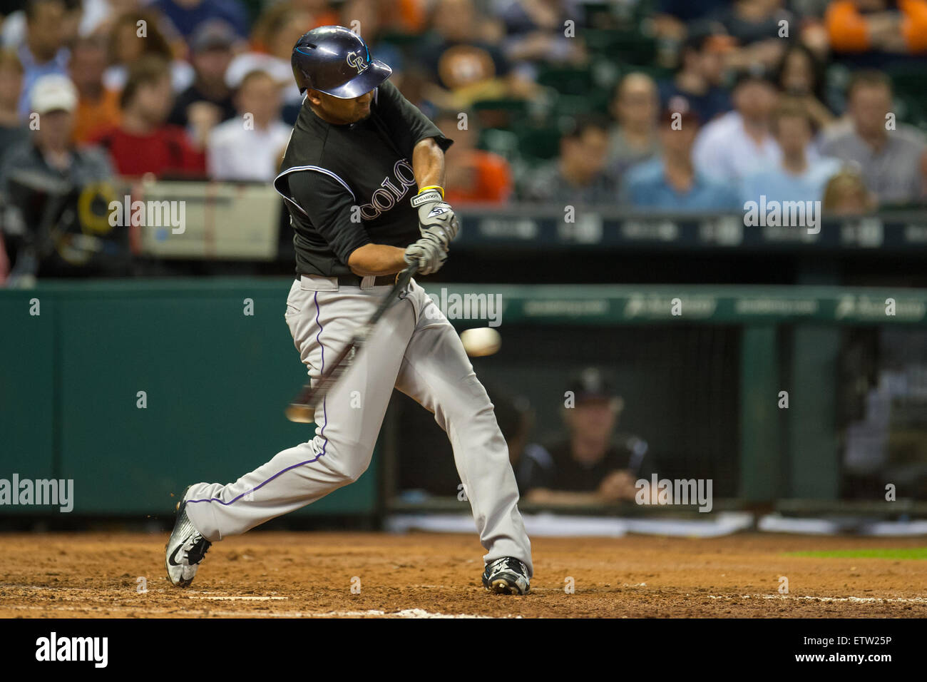 Houston, Texas, USA. 15th June, 2015. Colorado Rockies left fielder ...