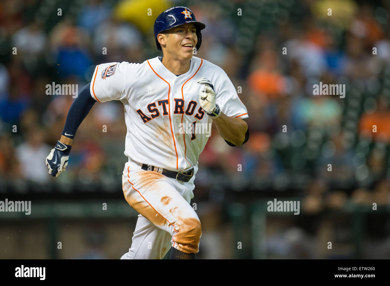 Houston, Texas, USA. 15th June, 2015. Houston Astros shortstop Carlos ...