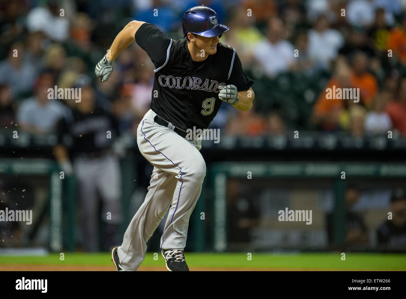 Houston, Texas, USA. 15th June, 2015. Colorado Rockies second baseman ...