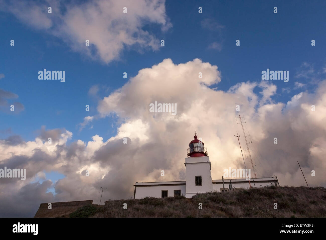Ponta do Pargo lighthouse among clouds, Madeira Stock Photo - Alamy