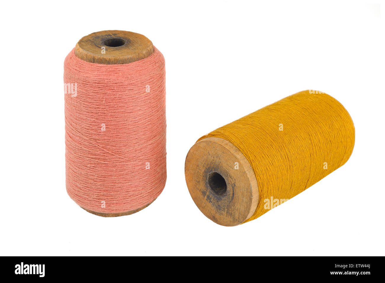 Colored bobbins sewing Cut Out Stock Images & Pictures - Alamy