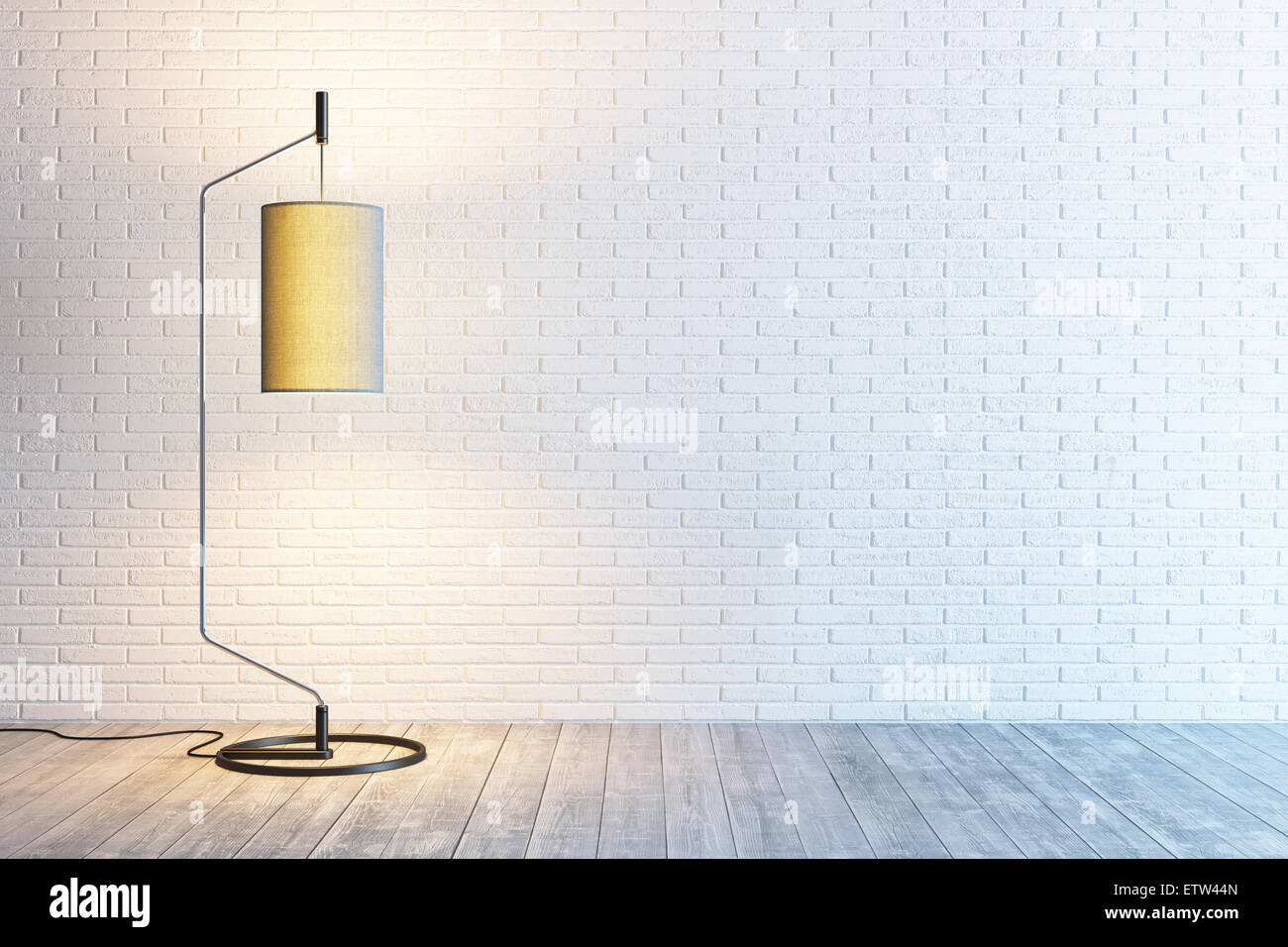 modern interior of the room with floor lamp Stock Photo - Alamy