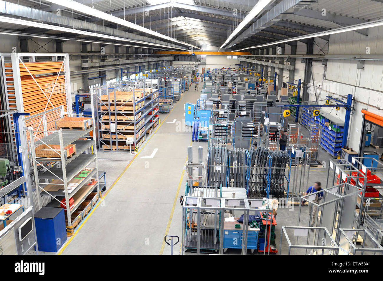Switchboard construction factory Stock Photo - Alamy