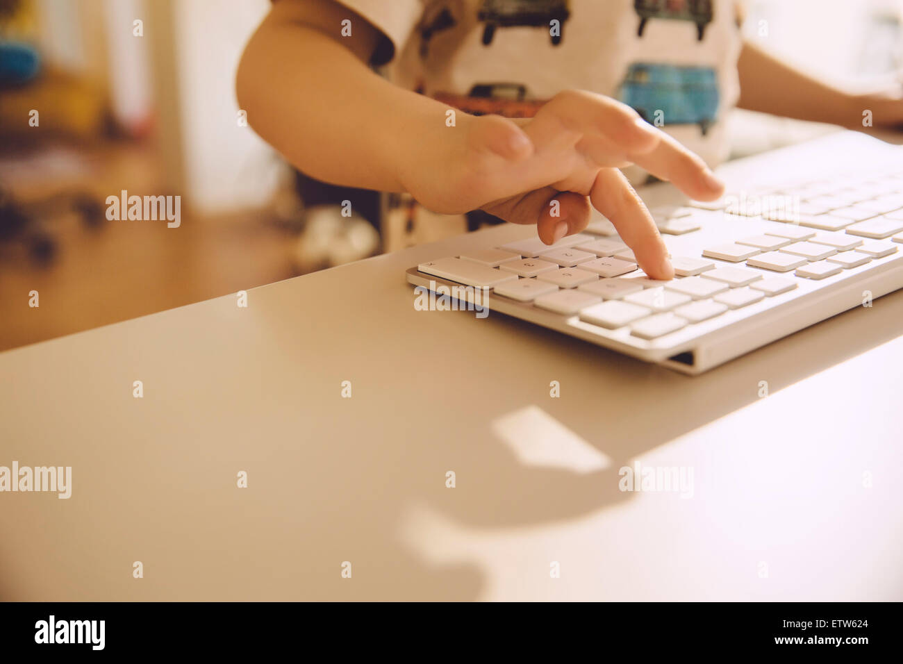 On the keyboard hi-res stock photography and images - Alamy