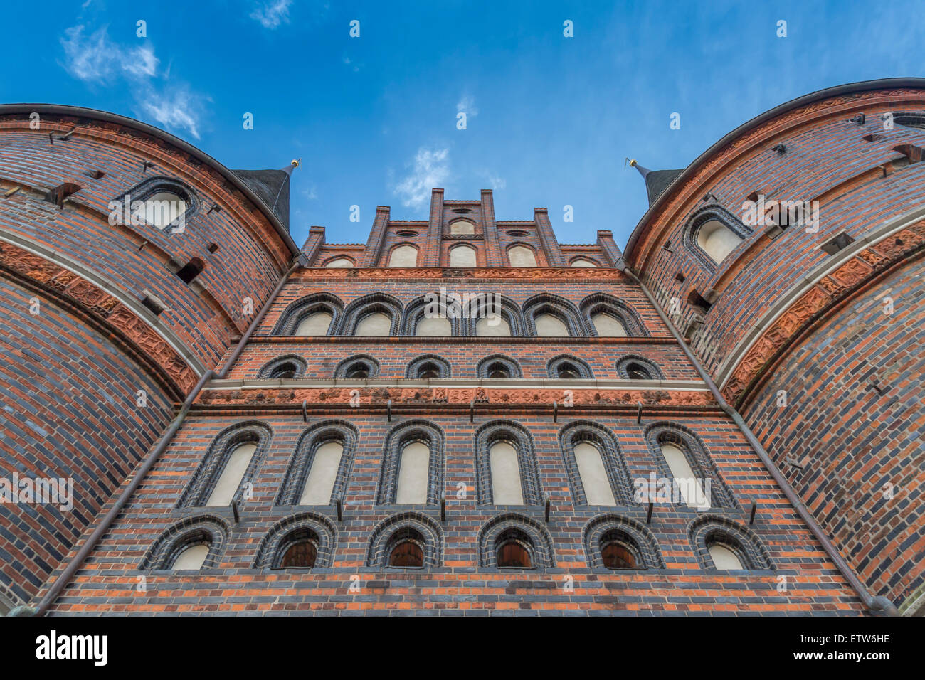 Germany, Luebeck, detail of Holsten Gate Stock Photo - Alamy