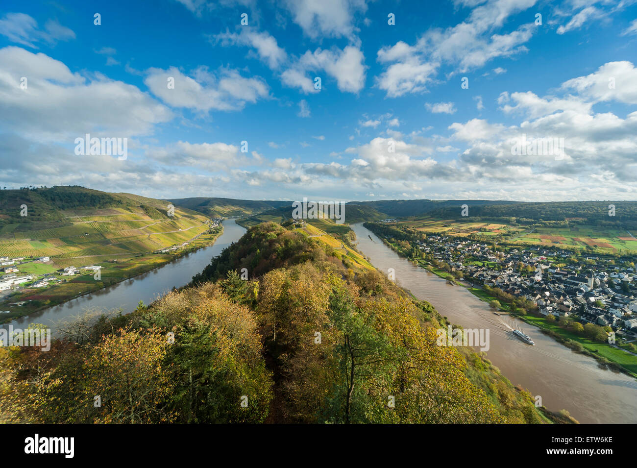 Germany, Rhineland-Palatinate, Moselle loop, Maienburg Stock Photo - Alamy