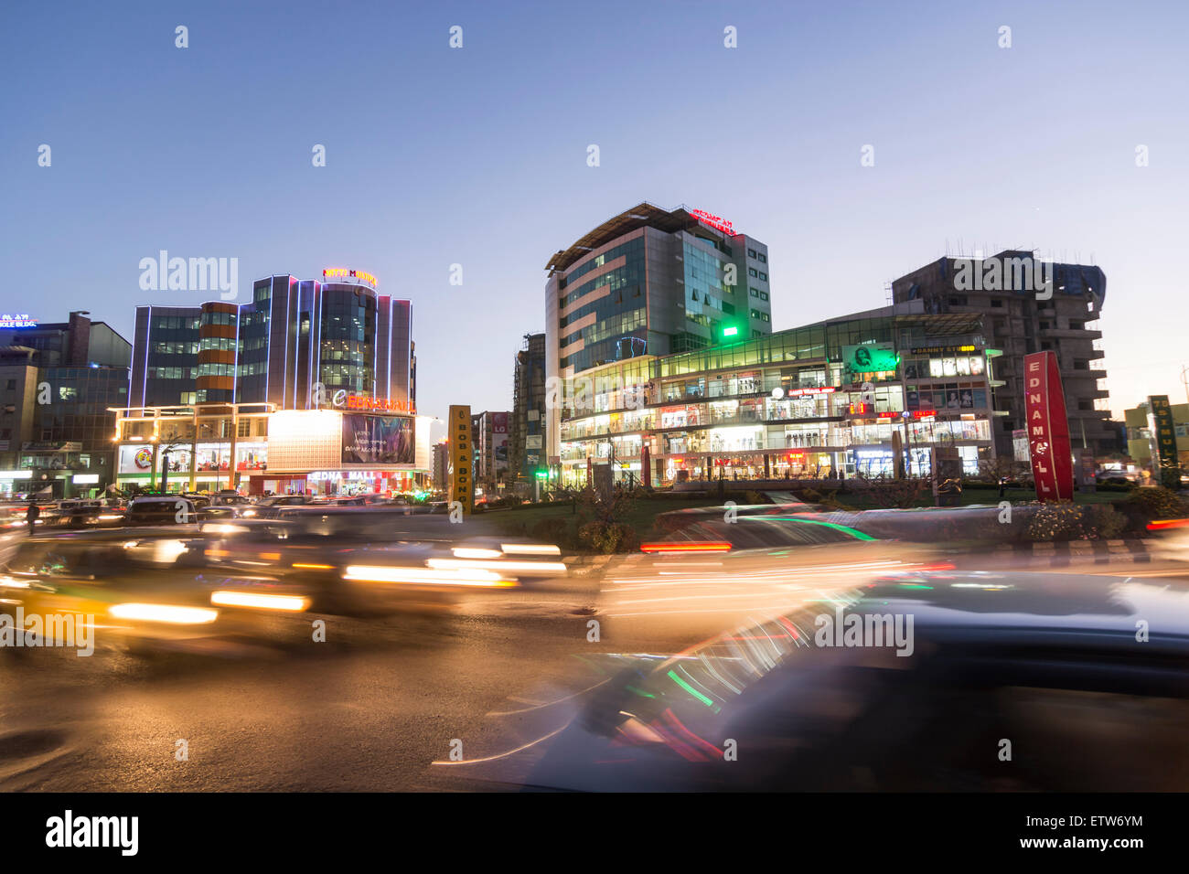 Ethiopia, Addis Ababa, City at night Stock Photo - Alamy