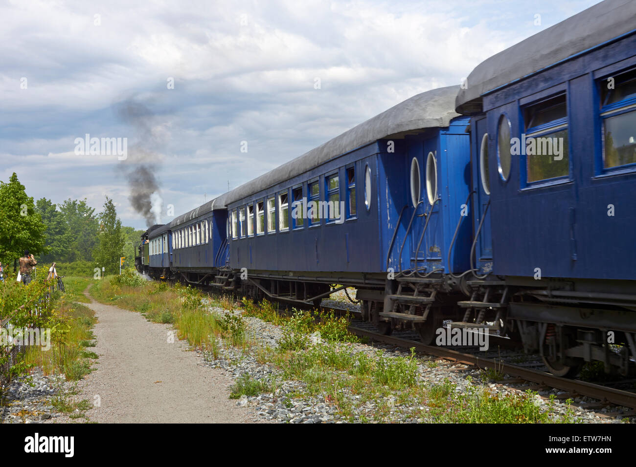 Finnish Hr1-class "Ukko-Pekka" steam engine locomotive 1009 ...