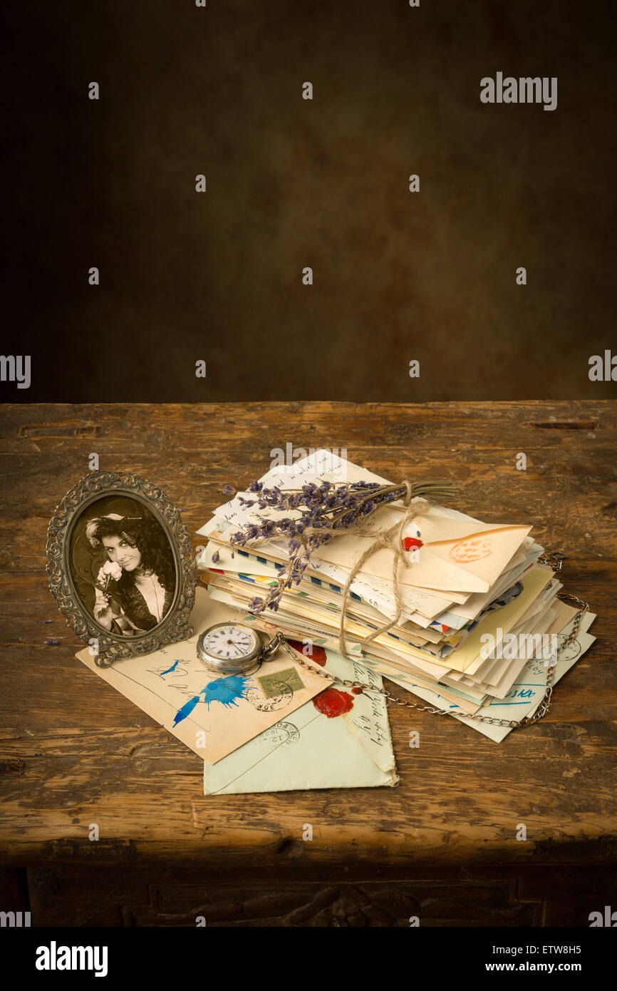 Old time letters hi-res stock photography and images - Alamy