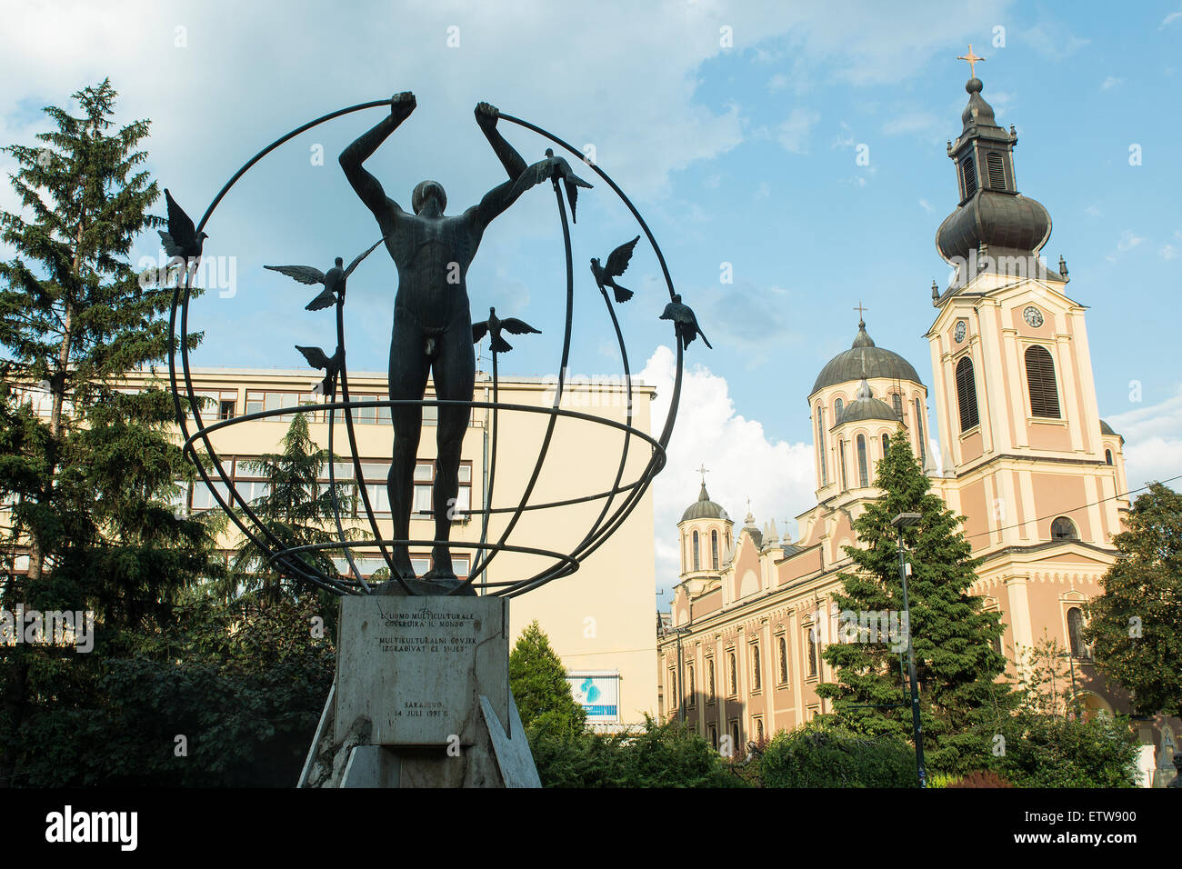 Sculpture by Francesco Perilli, 'The multicultural man will build the ...