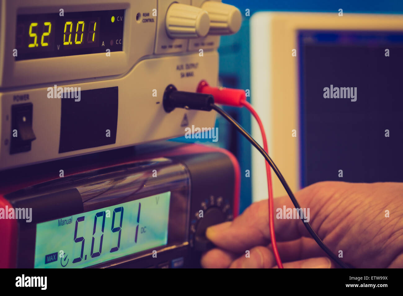 electronic measuring instruments Stock Photo - Alamy