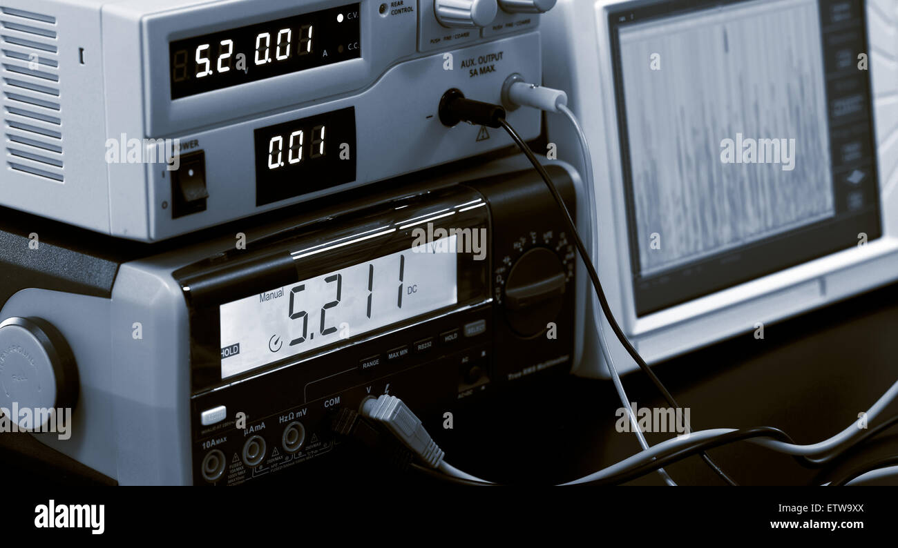 electronic measuring instruments Stock Photo - Alamy