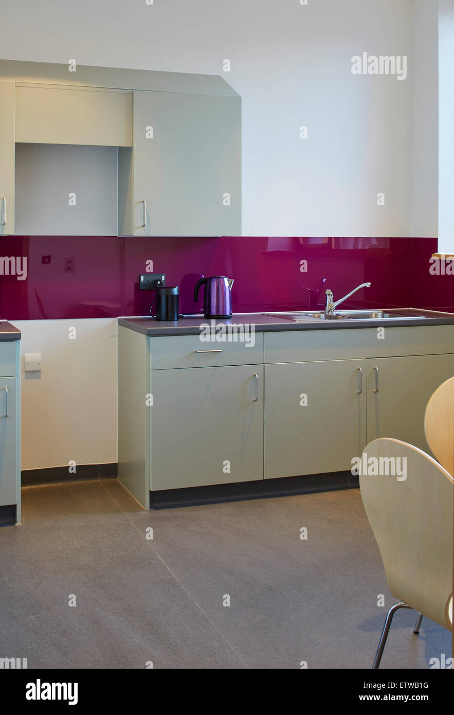 Kitchen in nurse station. St Michael's Hospice, Hereford, United ...