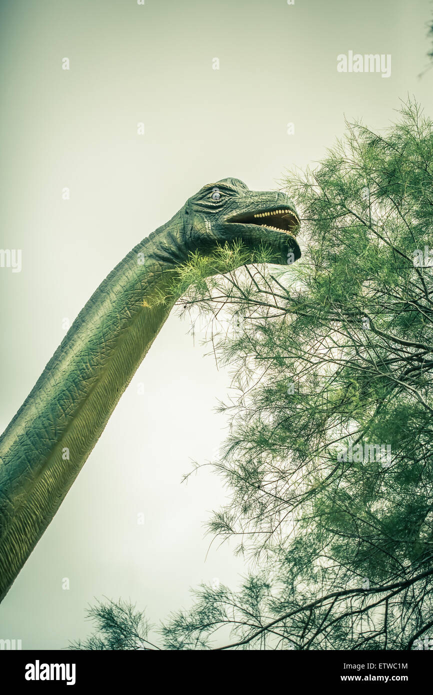 head ancient dinosaur on a light background Stock Photo - Alamy