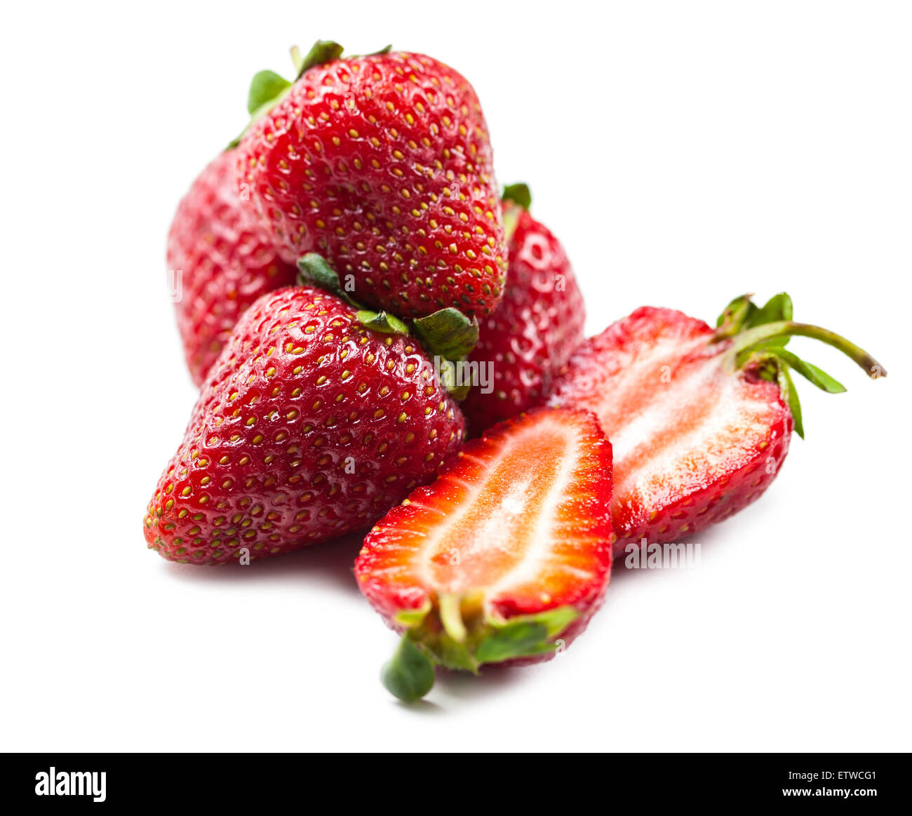ripe juicy strawberries isolated on white background Stock Photo - Alamy ripe juicy strawberries isolated on white background Stock Photo - Alamy