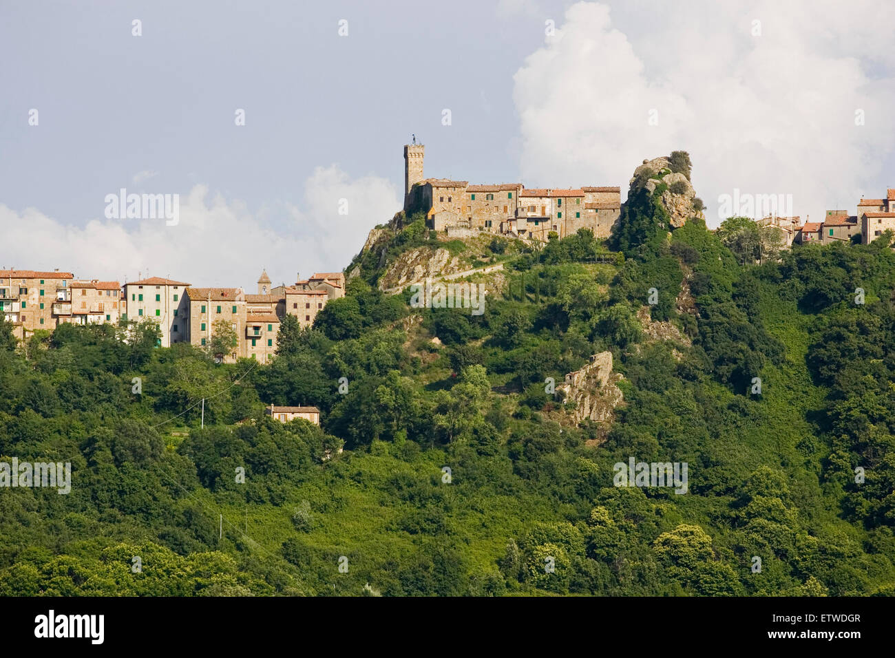 europe, italy, tuscany, rocca tederighi, castle Stock Photo - Alamy