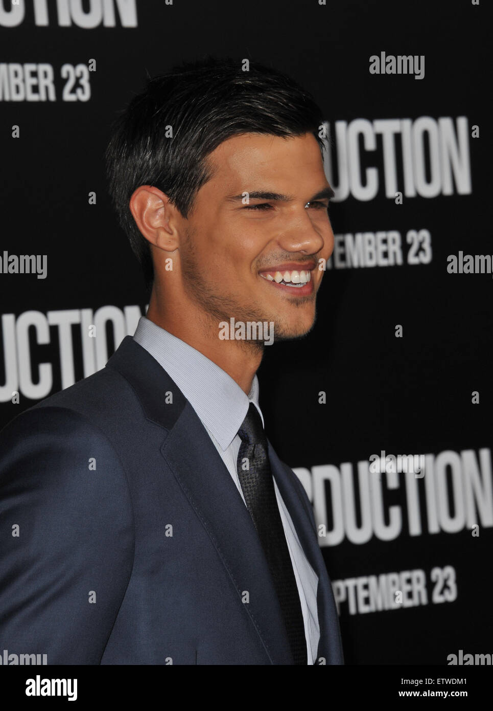 LOS ANGELES, CA - SEPTEMBER 15, 2011: Taylor Lautner at the world ...