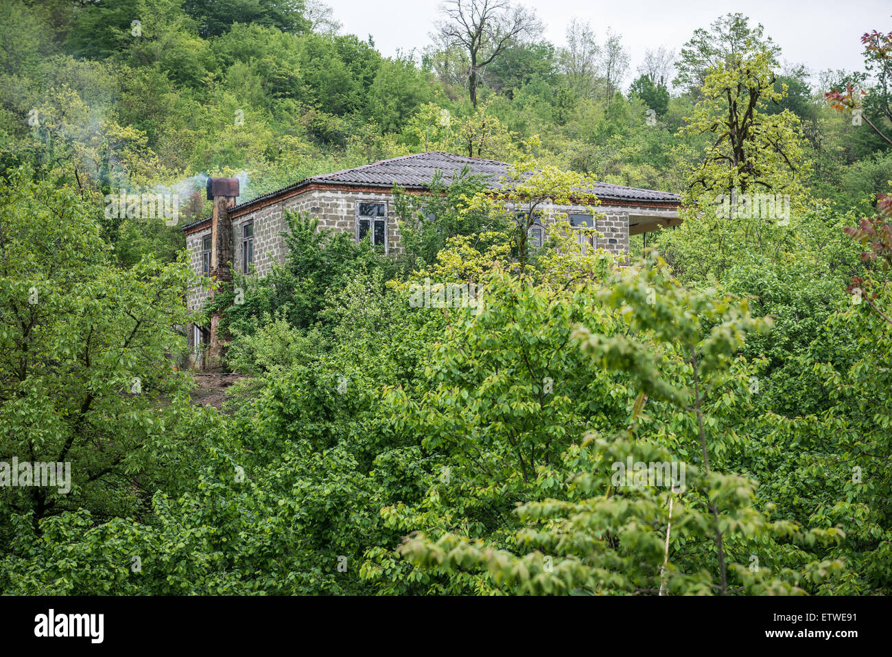 Traditional Georgian house in Imereti region in Georgia Stock Photo - Alamy