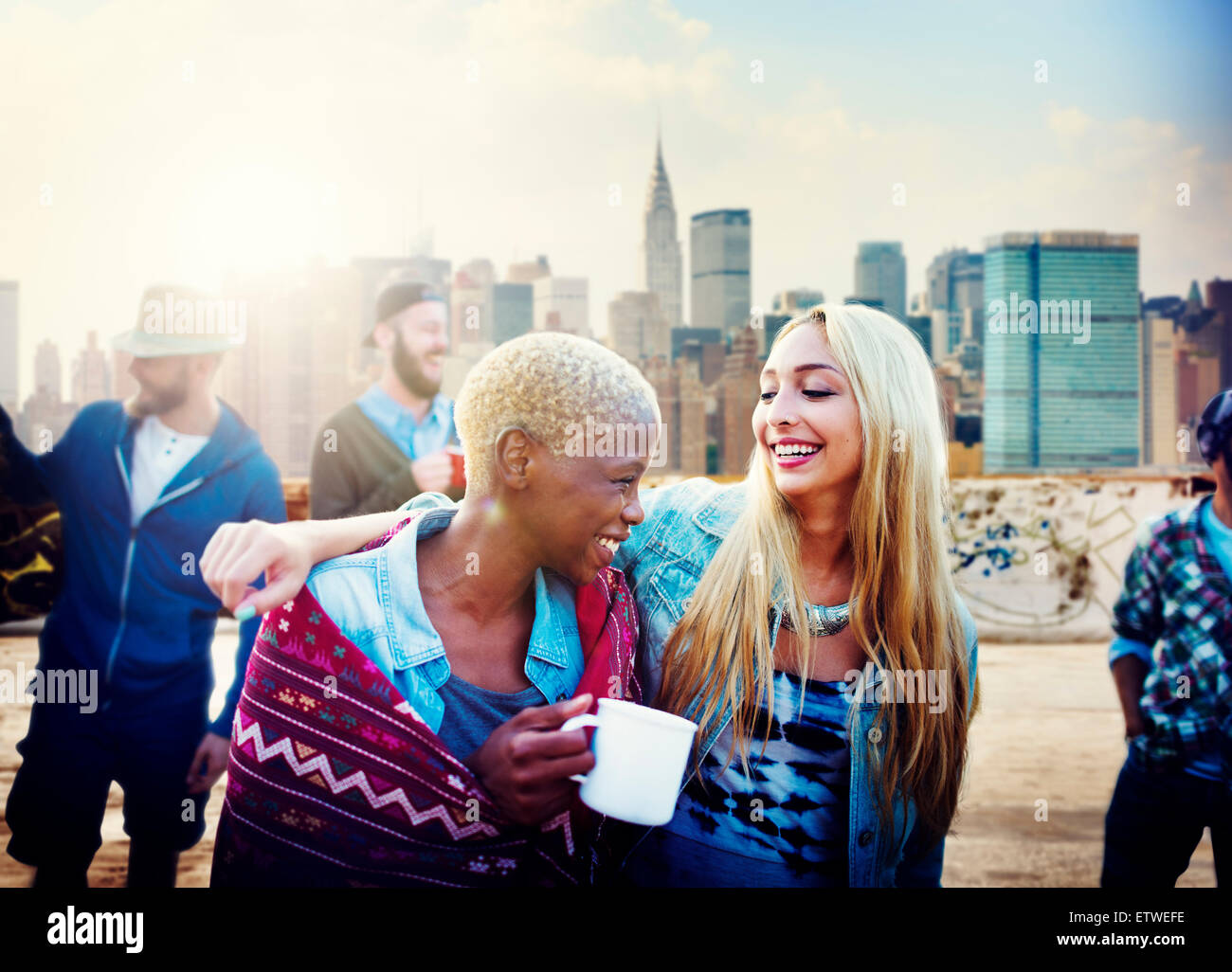 Summer sun terrace party hi-res stock photography and images - Alamy