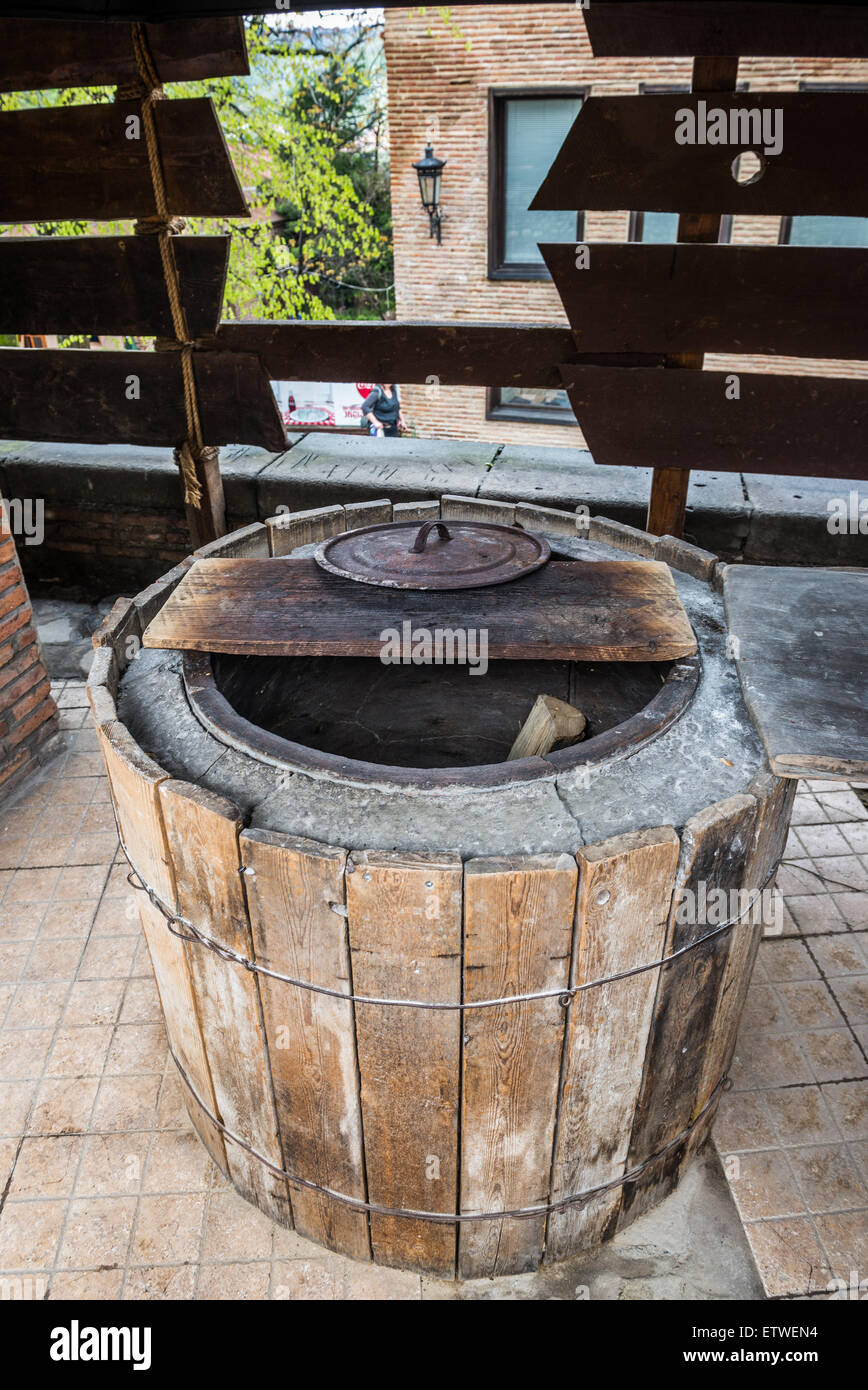 Bread oven in Sighnaghi town in Kakheti region, one of the smallest ...