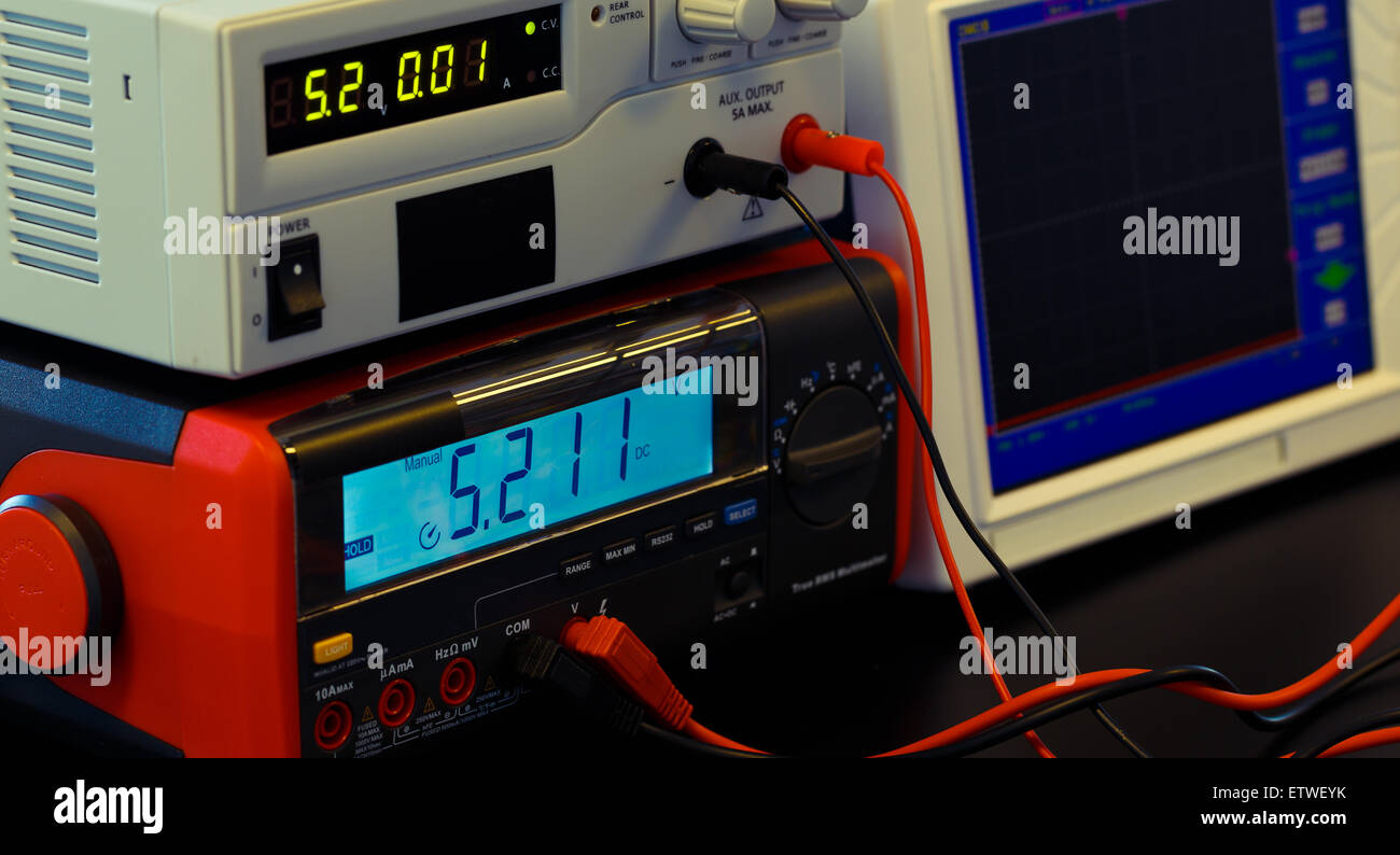 electronic measuring instruments Stock Photo - Alamy