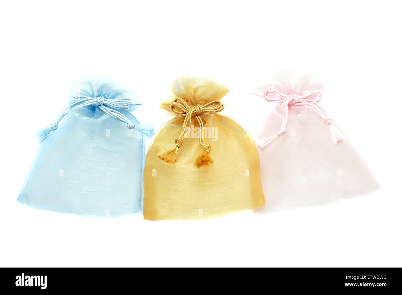 small fabric pouch isolated on white background Stock Photo - Alamy