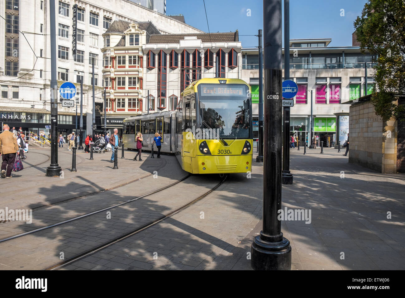 Manchester tramway car hi-res stock photography and images - Alamy
