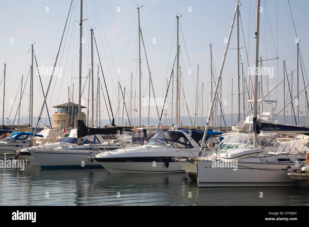 europe, italy, tuscany, follonica, port of the puntone Stock Photo - Alamy