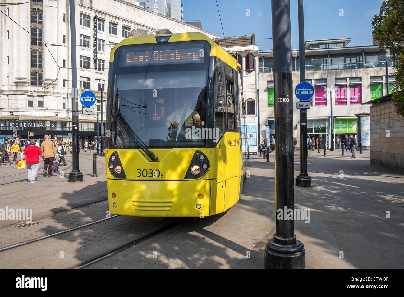 Manchester tramway car hi-res stock photography and images - Alamy