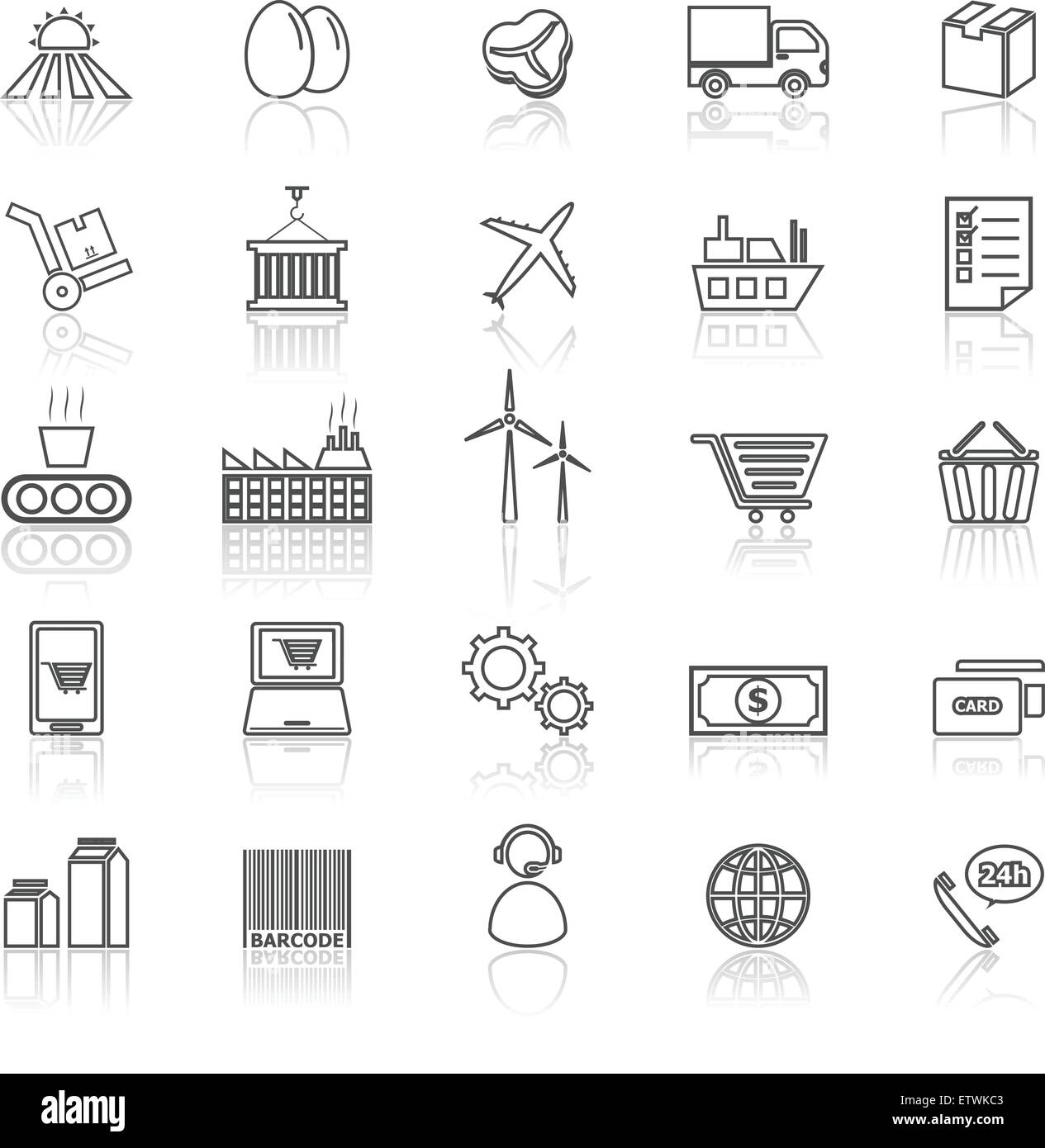 Supply Chain Black and White Stock Photos & Images - Alamy