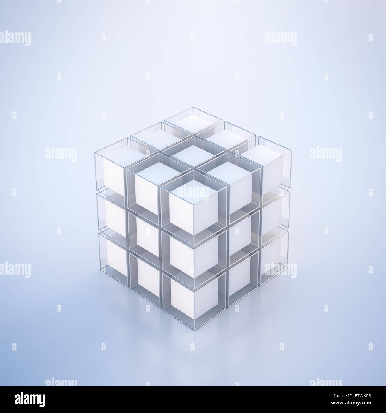Cube, 3d rendering Stock Photo - Alamy