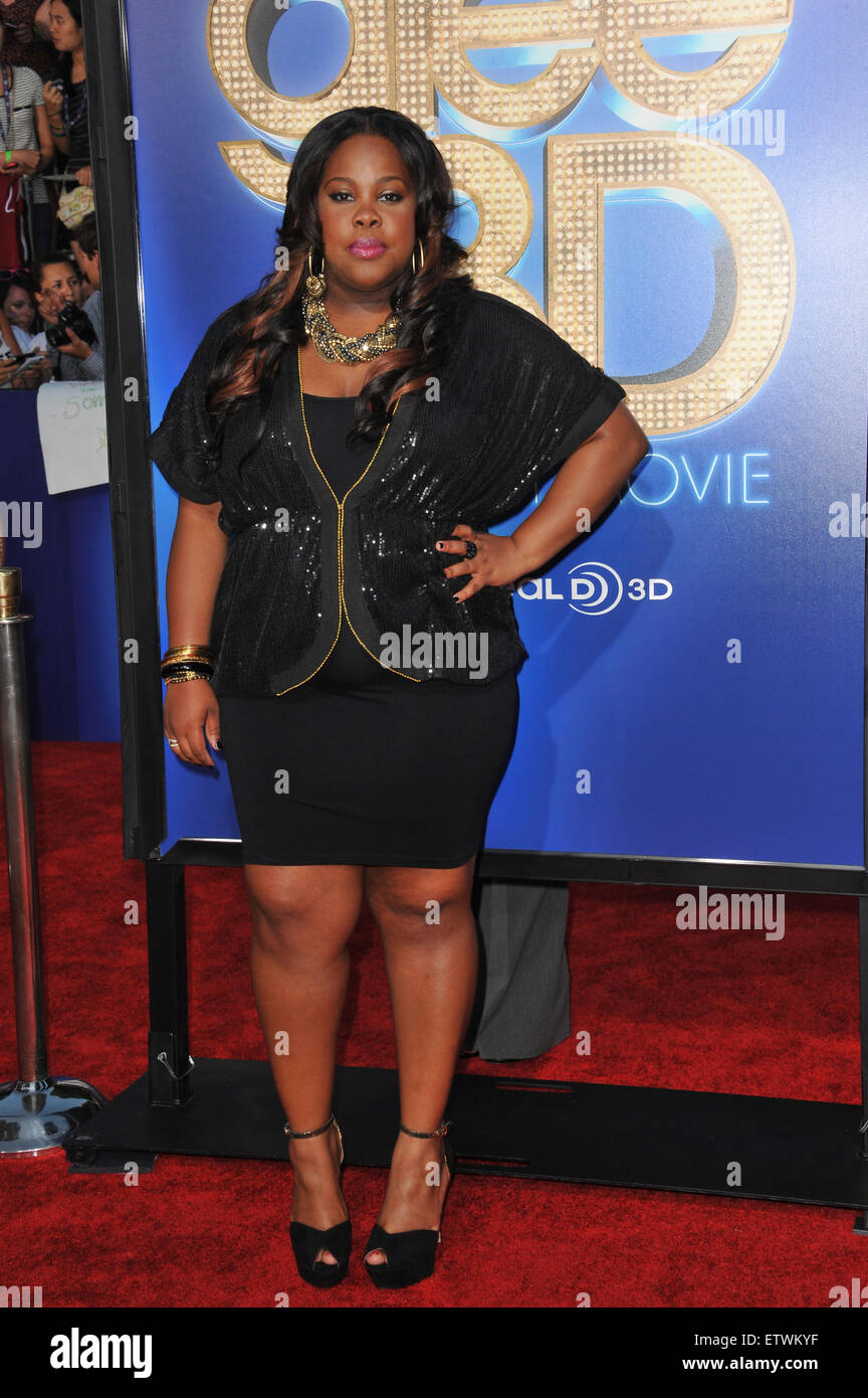 LOS ANGELES, CA - AUGUST 6, 2011: Amber Riley at the world premiere of ...