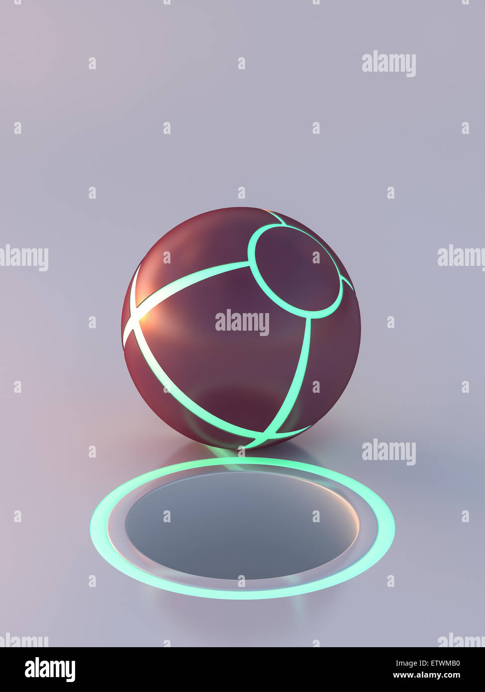 Ball and hole Stock Photo - Alamy