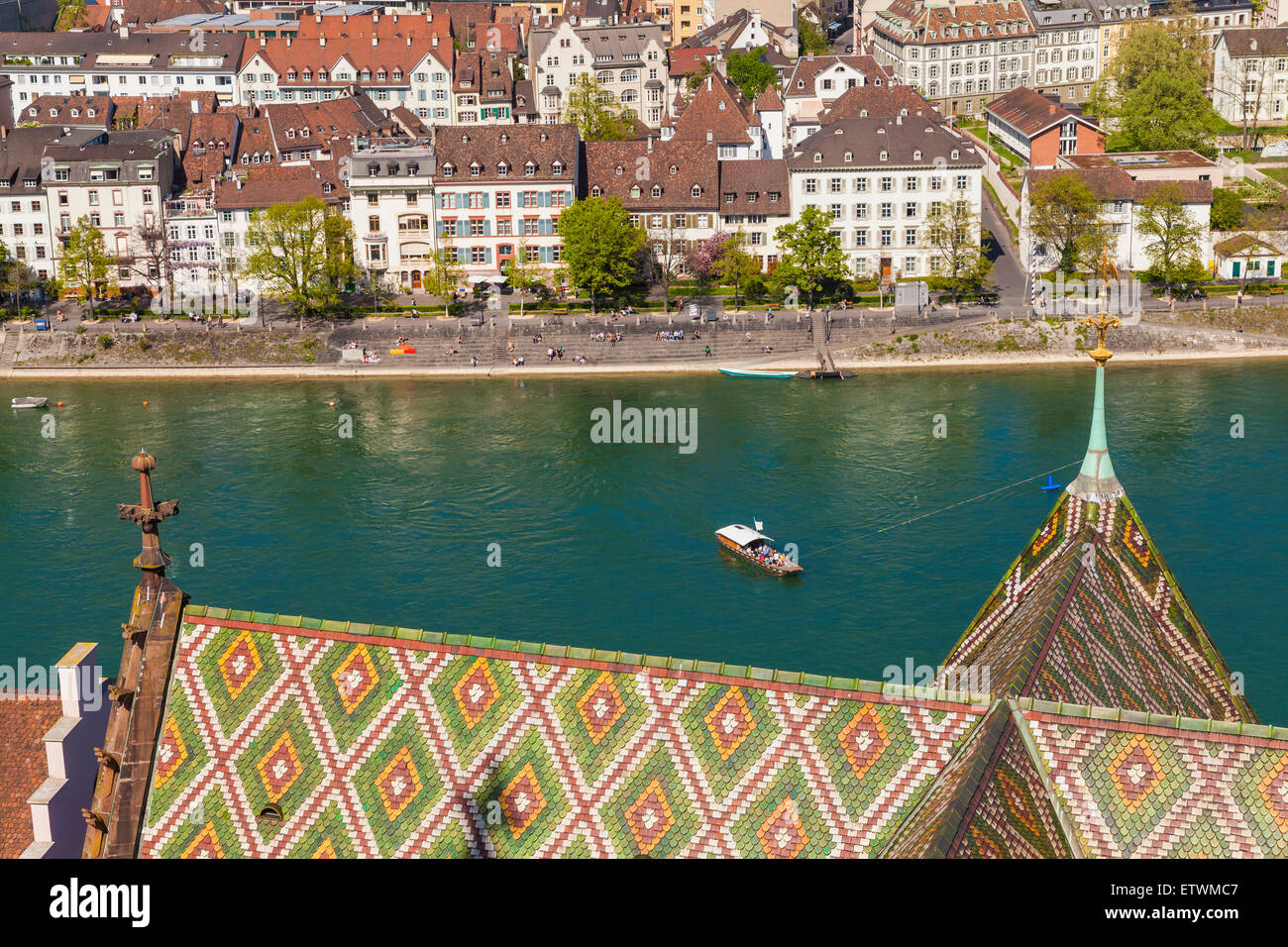 Switzerland, Basel, city view from the Minster Stock Photo - Alamy