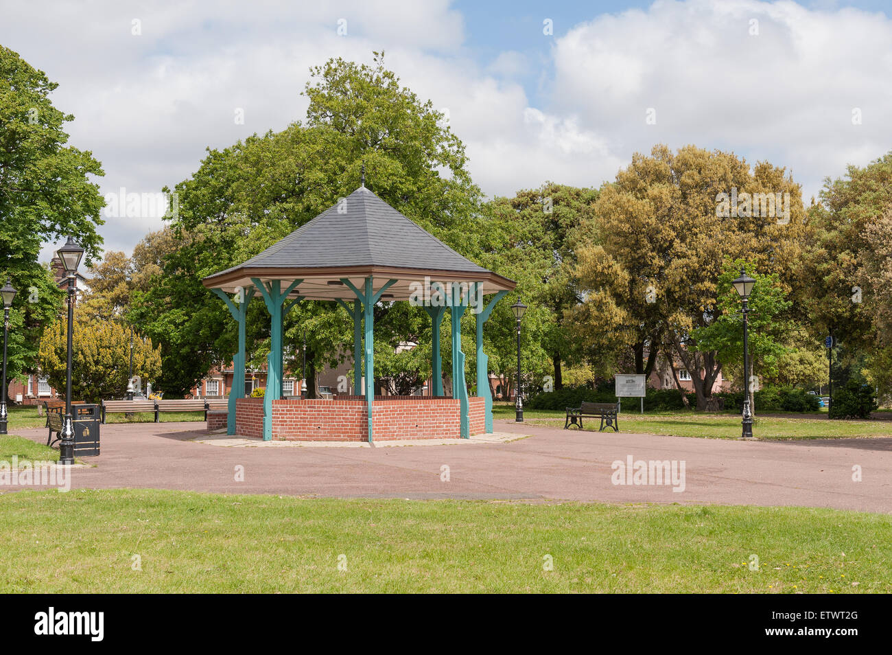 The new Harwich old bandstand at Dovercourt Park the disused Victorian ...