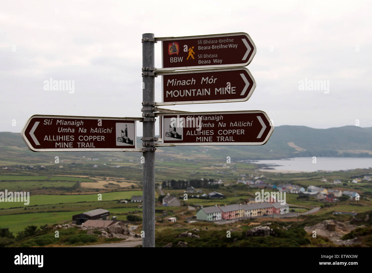 Beara Peninsula Sign Stock Photo - Alamy