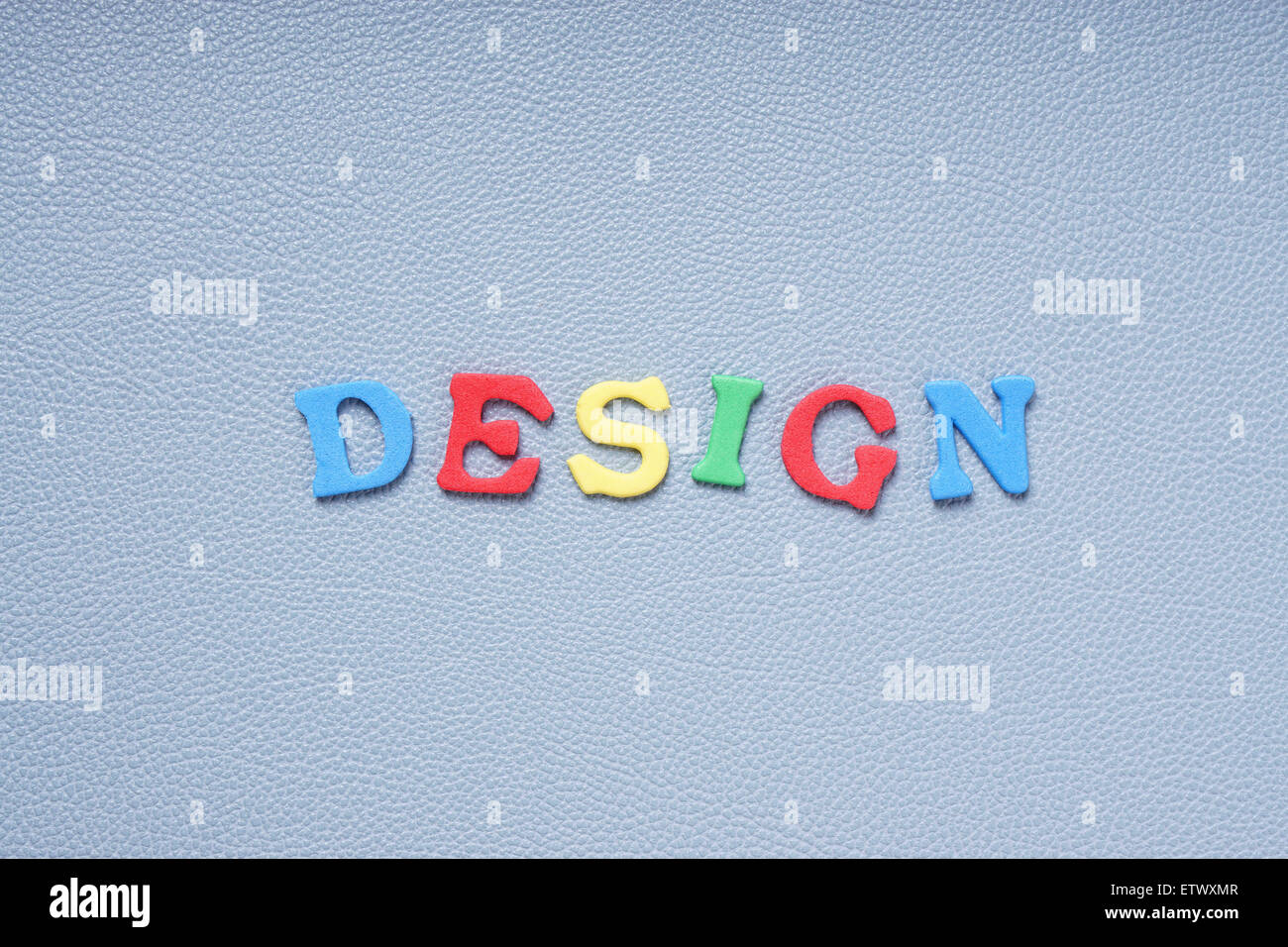 design in colorful letters Stock Photo - Alamy