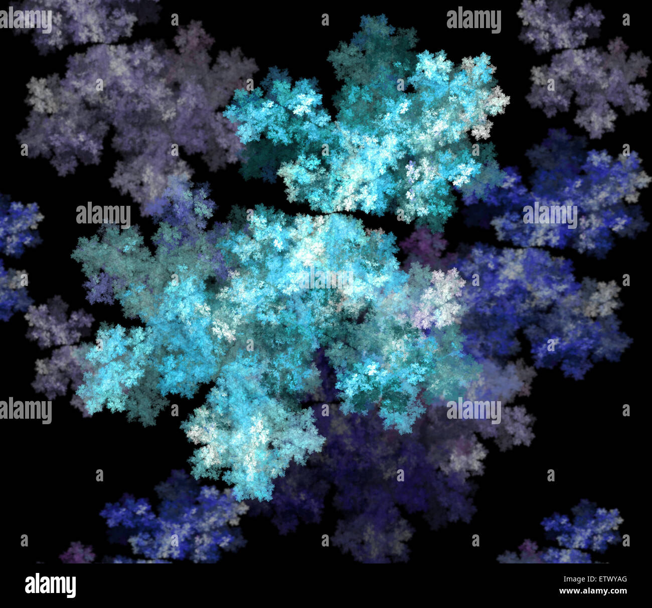 Snowflake double frozen frost2 Stock Photo - Alamy